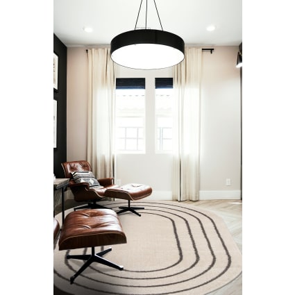 Tappeto ovale in poliestere riciclato 160 x 230 cm Calypso | Maisons du ...