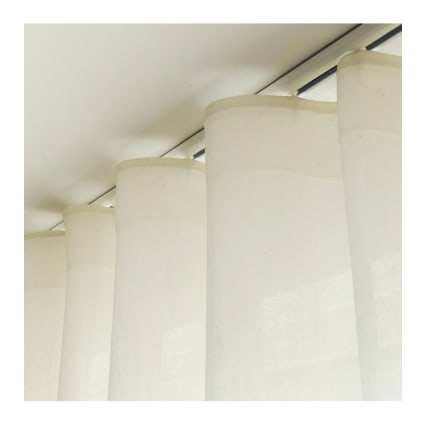 Tringle Rail L. 2 m Ouverture à Droite Effet Vague Wave | Maisons du Monde