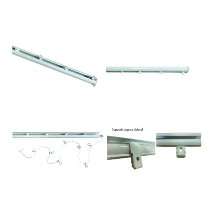 Tringle Rail L. 2 m Ouverture à Droite Effet Vague Wave | Maisons du Monde