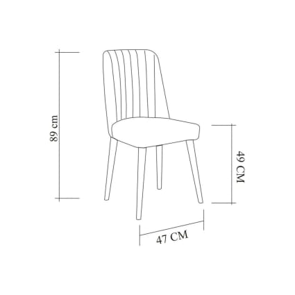 Sedia in Tessuto Marrone Noce Champi | Maisons du Monde