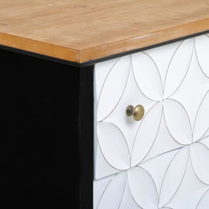 Commode en bois avec 3 tiroirs 74x38x72 Masaki | Maisons du Monde