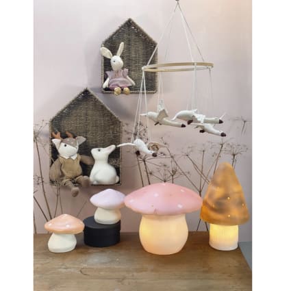Mobile oies en bois et coton 23x23cm | Maisons du Monde