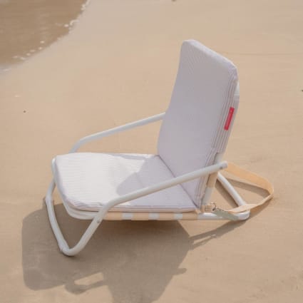 Chaise Plage Pliante Polyester Beige | Maisons du Monde
