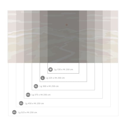 Papel pintado panorámico Atardecer, Rosa 525 x 250cm Blanche daramir ...