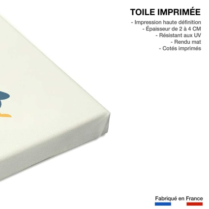 Tableau pingouin ballon imprimé sur toile 40x60 cm | Maisons du Monde