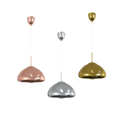 Plafonnier design demi-sphère métal doré E27 Ø30 cm | Maisons du Monde