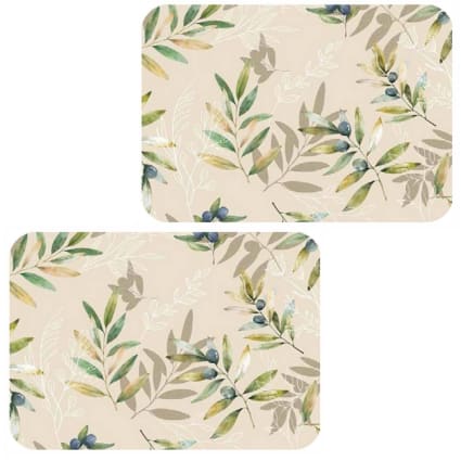 Lot de 2 sets de table motif provençal 28 x 43 cm Oliba | Maisons du Monde