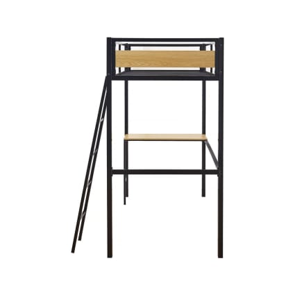 Lit superposé en métal noir 198 x 96 x 183 cm Ethan | Maisons du Monde