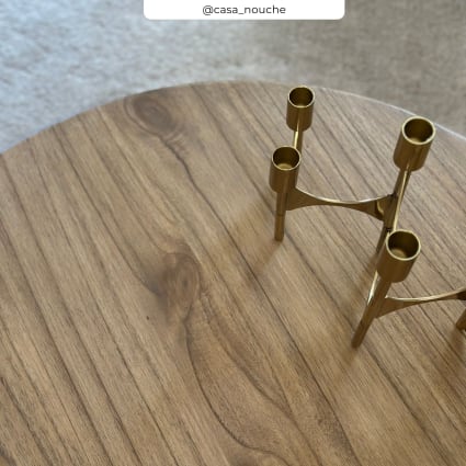 Tavolino rotondo in legno massello di mindi Galia | Maisons du Monde