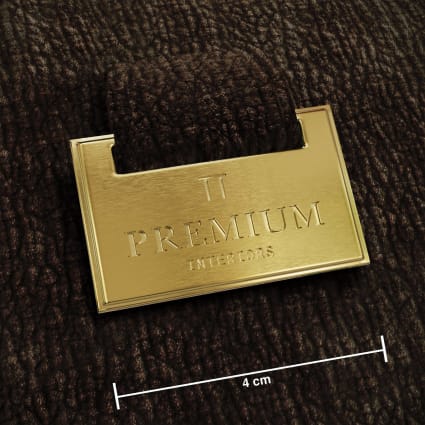 Canapé 4 places en velours à motifs brun expresso Lush | Maisons du Monde