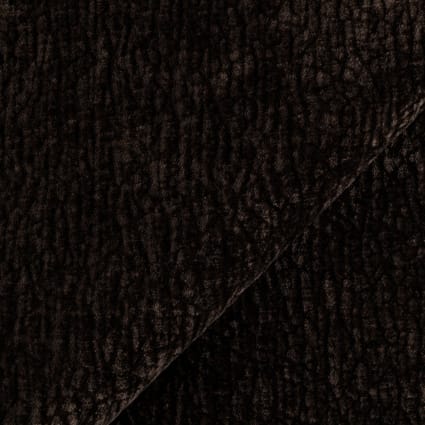 Canapé 3 places en velours à motifs brun expresso Lush | Maisons du Monde