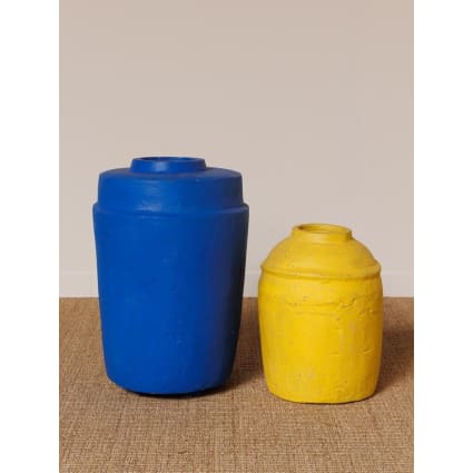 Maceta de papel maché azul H54 Maché | Maisons du Monde