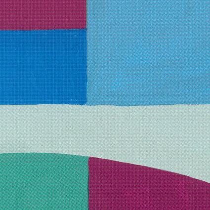 Carta da parati panoramica con forme grafiche colorate, Blu Axelle ...