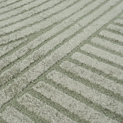 Tapis design moderne, densité élevée, vert, 140 x 200 cm Everest ...