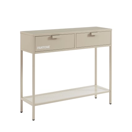 Consolle in metallo color taupe 100 cm Pantone | Maisons du Monde