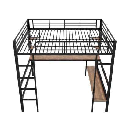 Litera de metal negra 140x200 cm con almacenaje | Maisons du Monde