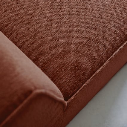 Tiefer Modul-Einsitzer aus mahagonilfarbenem Stoff Dario | Maisons du Monde