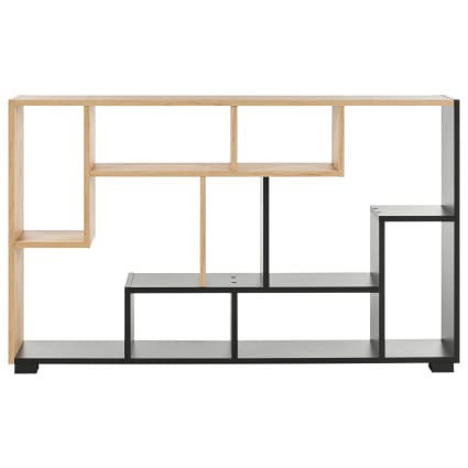 Meuble de rangement 122 cm marron noir Alma | Maisons du Monde