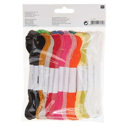 24 fils à broder en coton - Multicolore | Maisons du Monde