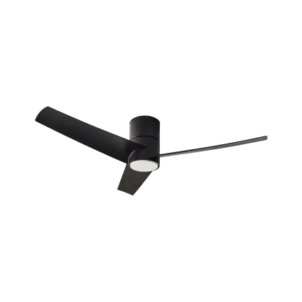 Ventilatore a soffitto con luce con telecomando led nero Canete ...