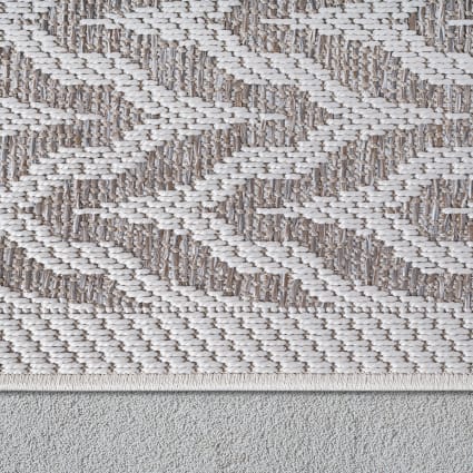 Tappeto esterno boho terrazza salotto, crema beige, 80 x 150 cm Calgary ...