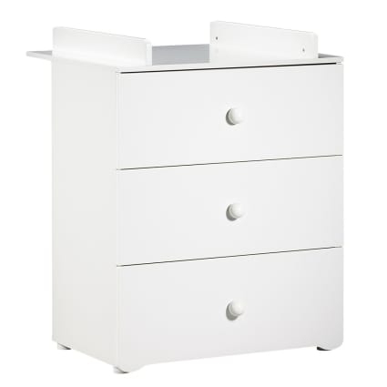 Chambre complète bébé avec lit à barreaux et commode à langer Basic ...