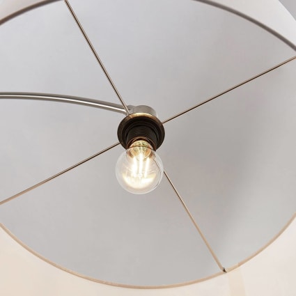 Stehlampe (Bogenleuchte) aus Textil, grau Belinda | Maisons du Monde