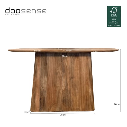 Konsole 140 cm aus Massivholz Sienne | Maisons du Monde