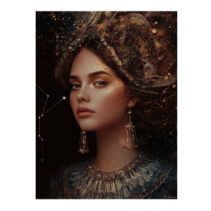Cuadro mujer libra alu-dibond 60x80 Signes astrologiques | Maisons du Monde