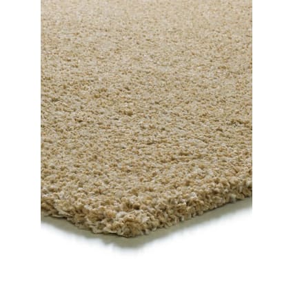 Tappeto camera da letto shaggy liscio beige 57x110 cm Norge | Maisons ...