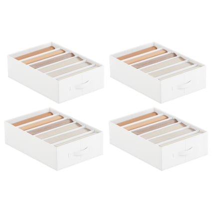 4 organizadores de cajones de color blanco nube Tod | Maisons du Monde