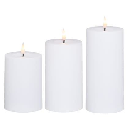 LED-Kerzen für außen, 3er-Set, 10–15 cm | Maisons du Monde
