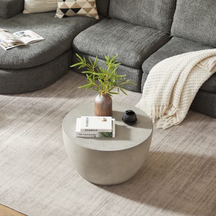 Mesa de centro interior y exterior en magnesita gris | Maisons du Monde