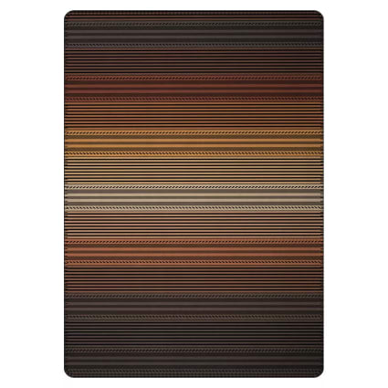 Plaid coton mélangé orange 150x200 cm Bambous ocre | Maisons du Monde