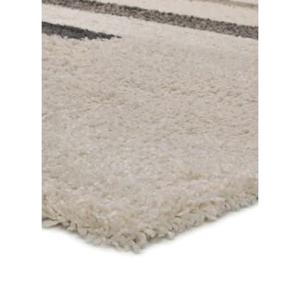 Alfombra shaggy geométrica beige/gris 120x170 cm Scenic | Maisons du Monde