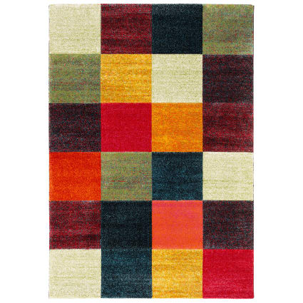 Teppich Karomuster, bunt 120x170 cm | Maisons du Monde