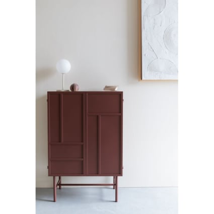 Buffet en métal rouge Davis | Maisons du Monde