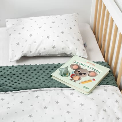 Manta reversible de minky para bebé y niño extra suave 100x70 cm Stella ...