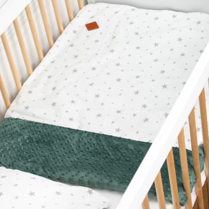 Manta reversible de minky para bebé y niño extra suave 100x70 cm Stella ...