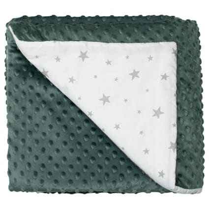 Manta reversible de minky para bebé y niño extra suave 100x70 cm Stella ...