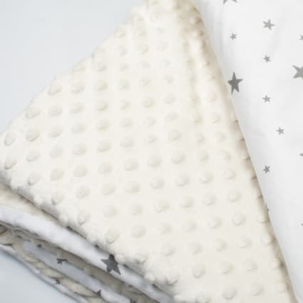 Manta reversible de minky para bebé y niño extra suave 100x150 cm ...