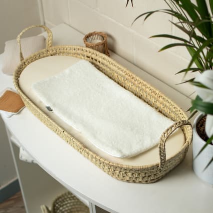 Panier à langer panier fibres naturelles Beige 77x36 Maison sevira ...