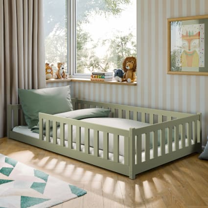 Lit au sol 120x200 sommier inclus - Olive Maya | Maisons du Monde