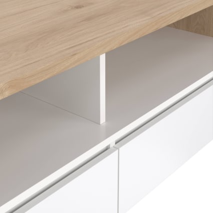 Table basse en bois mélaminé chêne brun Shote | Maisons du Monde