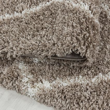 Tapis berbère 120x170 tissé motif losange SHAGGY A beige Shaggy a | Maisons du Monde