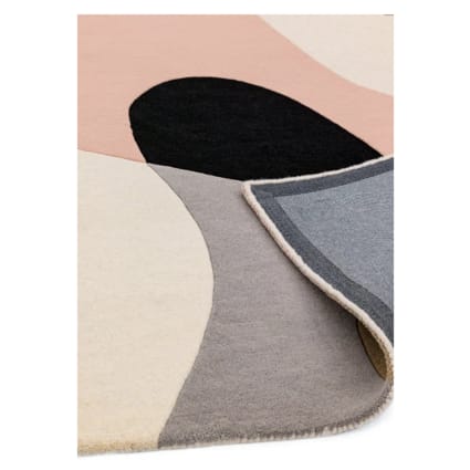 Tapis de salon moderne pure laine rose 120x170 cm Pinky | Maisons du Monde