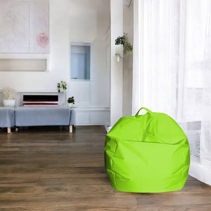 Pouf en Tissu Vert 65x65x50h cm Ascia | Maisons du Monde
