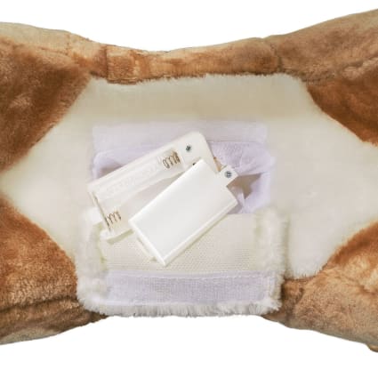 Cavallo a dondolo in peluche, struttura in acciaio, marrone | Maisons ...