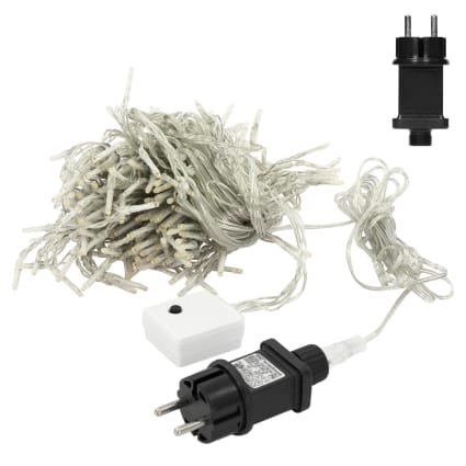 Tenda luminosa LED 2x1,5m bianco freddo IP44 decorazioni natalizie ...