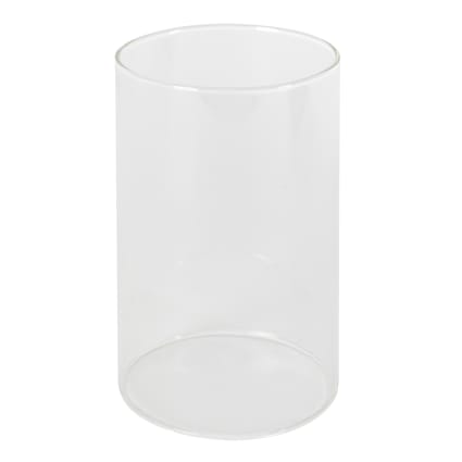 Holzlaterne 22cm mit Kerzenständer und Henkel Metall/Glas Stadt Muster ...